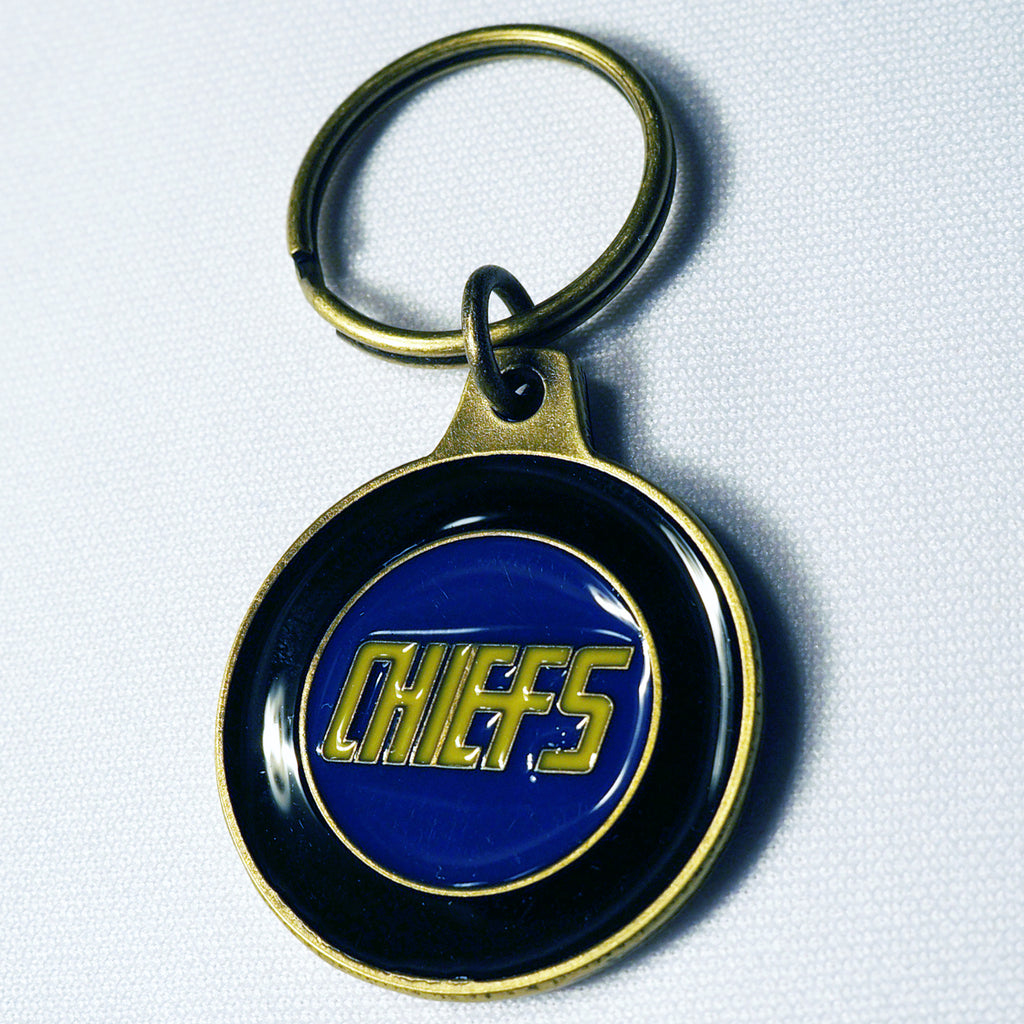 Charlestown CHIEFS Puck Keychain – MadBrothers.com