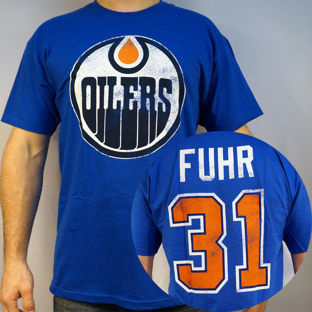 Edmonton Oilers #31 FUHR NHL T-shirt – MadBrothers.com